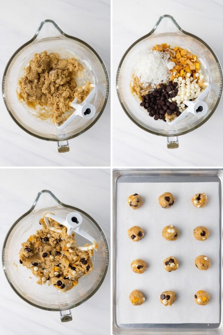 Coconut Mango Chocolate Chip Cookies