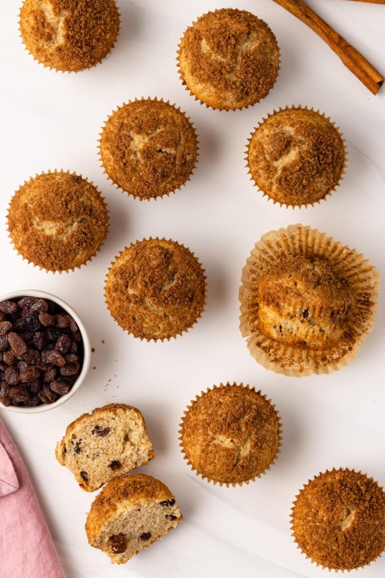 Cinnamon Raisin Muffins Recipe | Baked by an Introvert