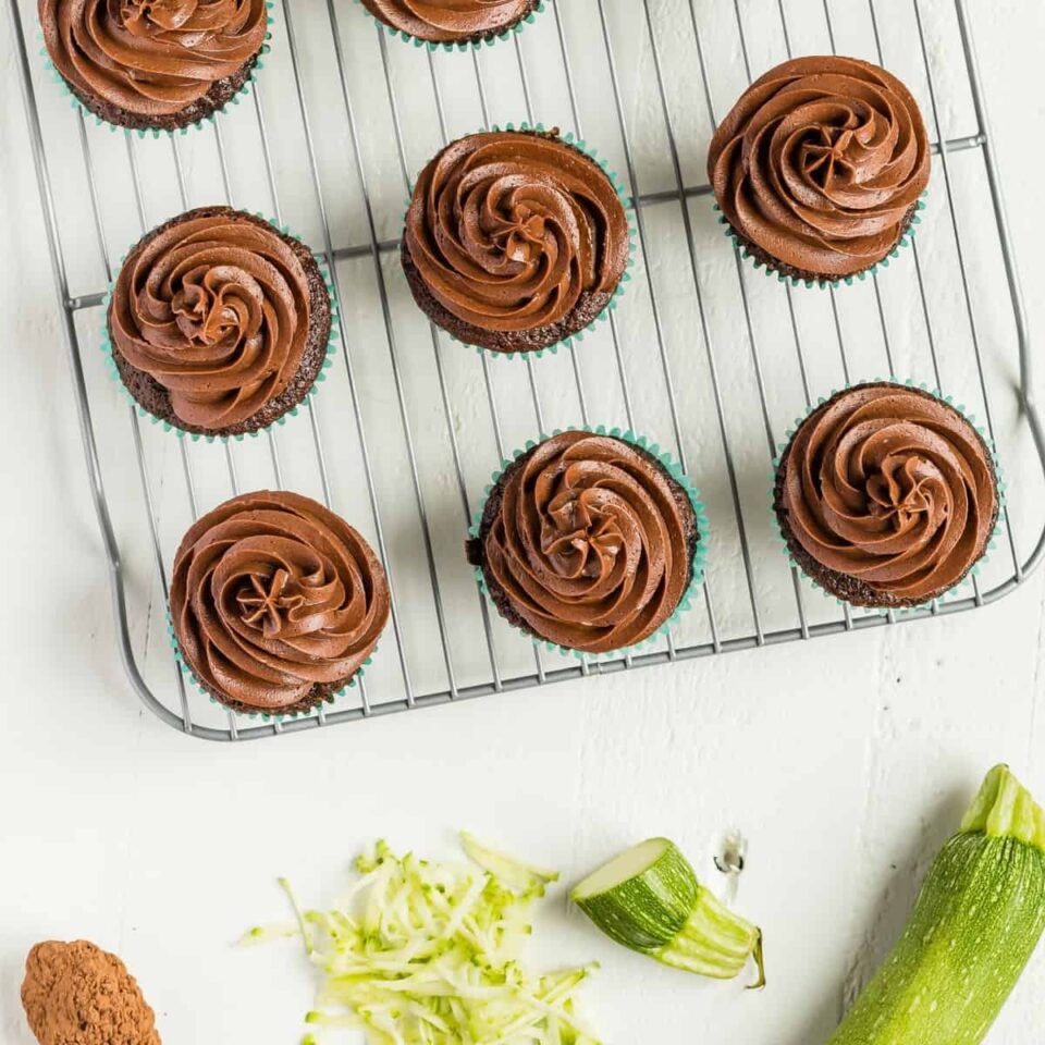 Chocolate Zucchini Cupcakes - Baked By An Introvert
