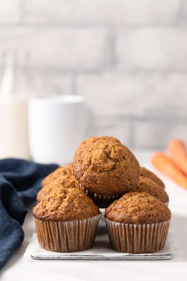 The BEST Carrot Muffins - Baked By An Introvert