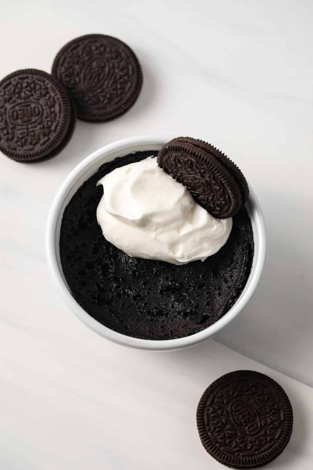 Homemade Oreo Mug Cake - Baked By An Introvert
