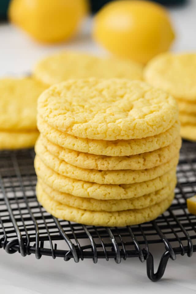 Chewy Lemon Cookies - Baked By An Introvert