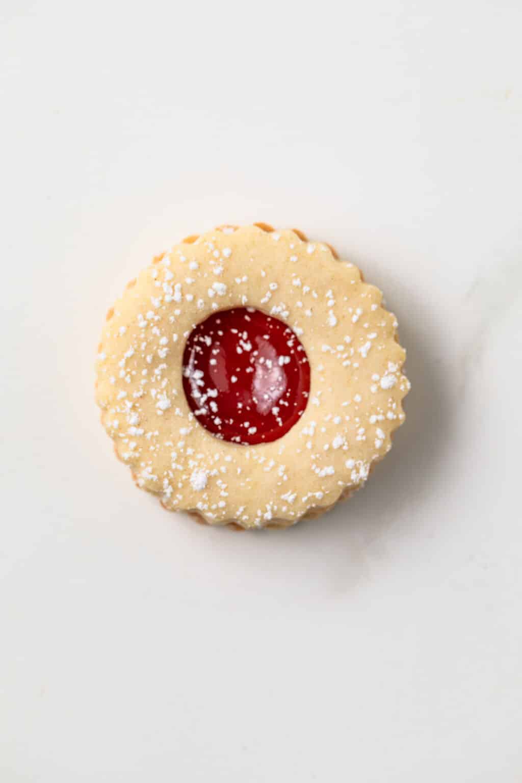 Strawberry Linzer Cookies
