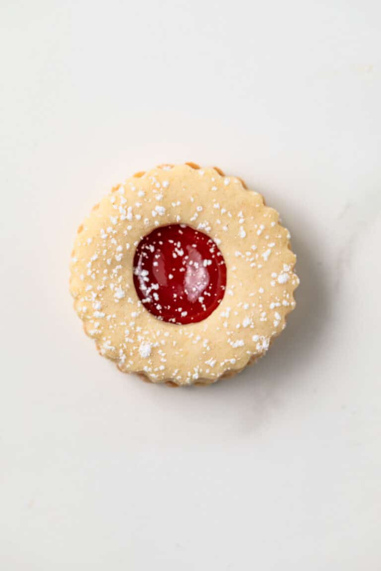 Strawberry Linzer Cookies
