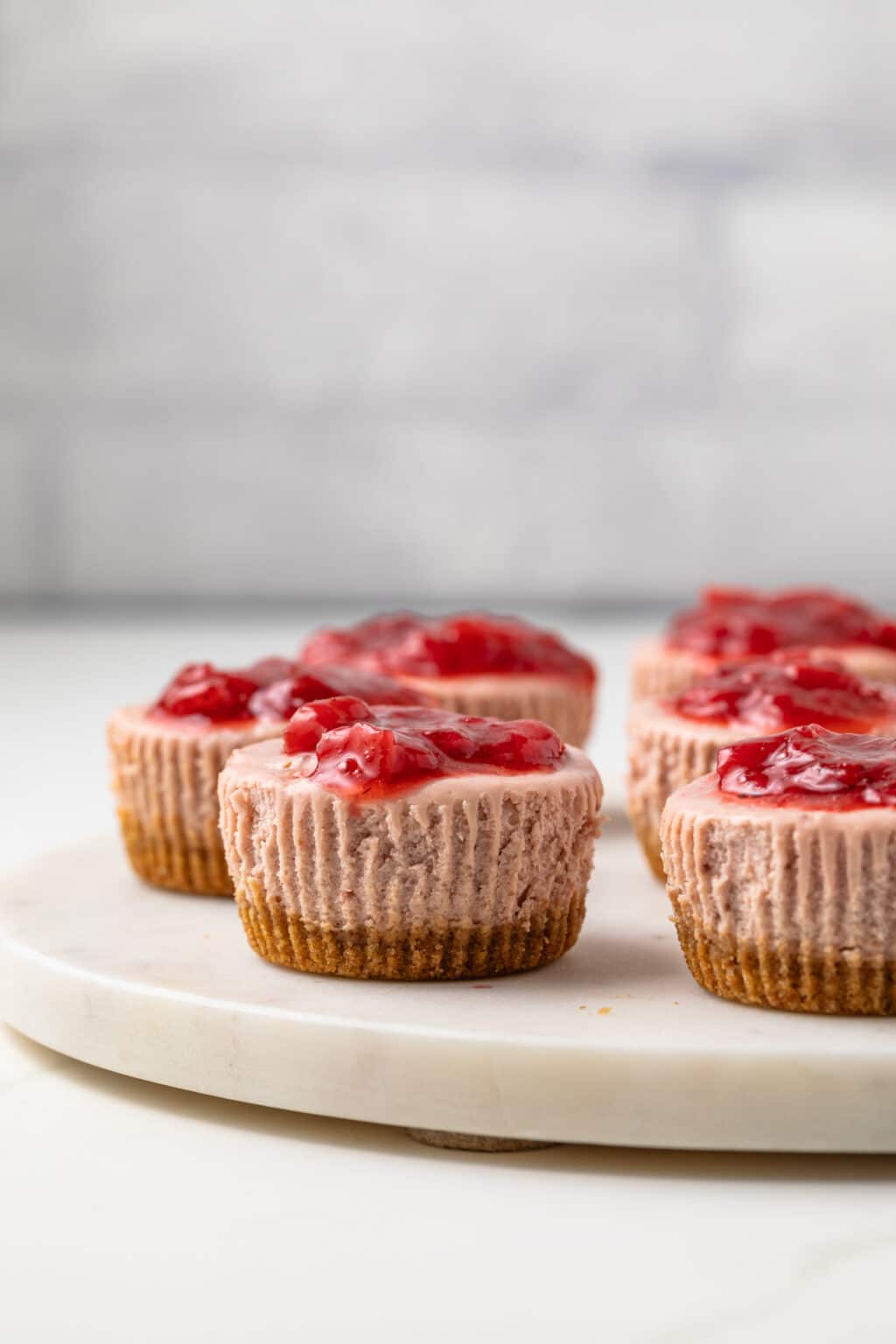 Mini Strawberry Cheesecakes