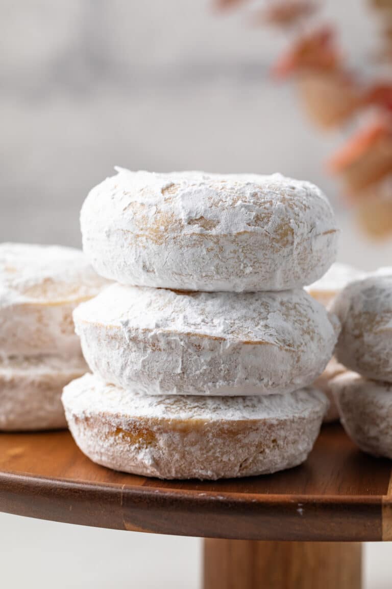 Powdered Sugar Donuts - Baked By An Introvert