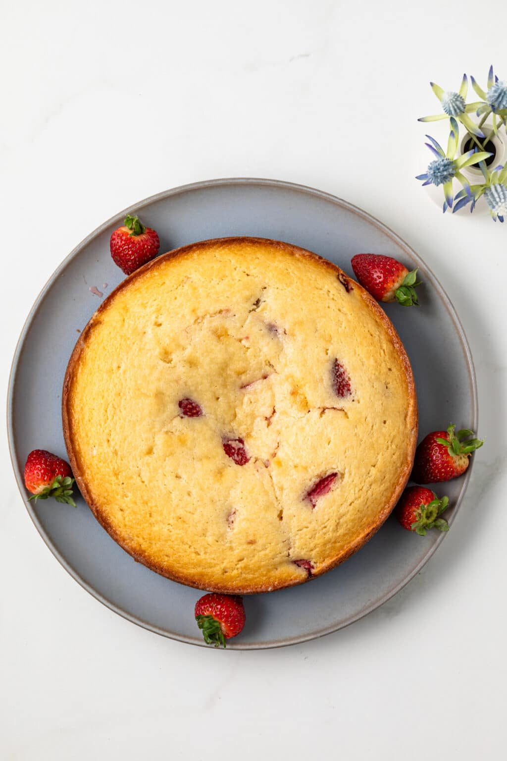 Strawberry Ricotta Cake - Baked By An Introvert