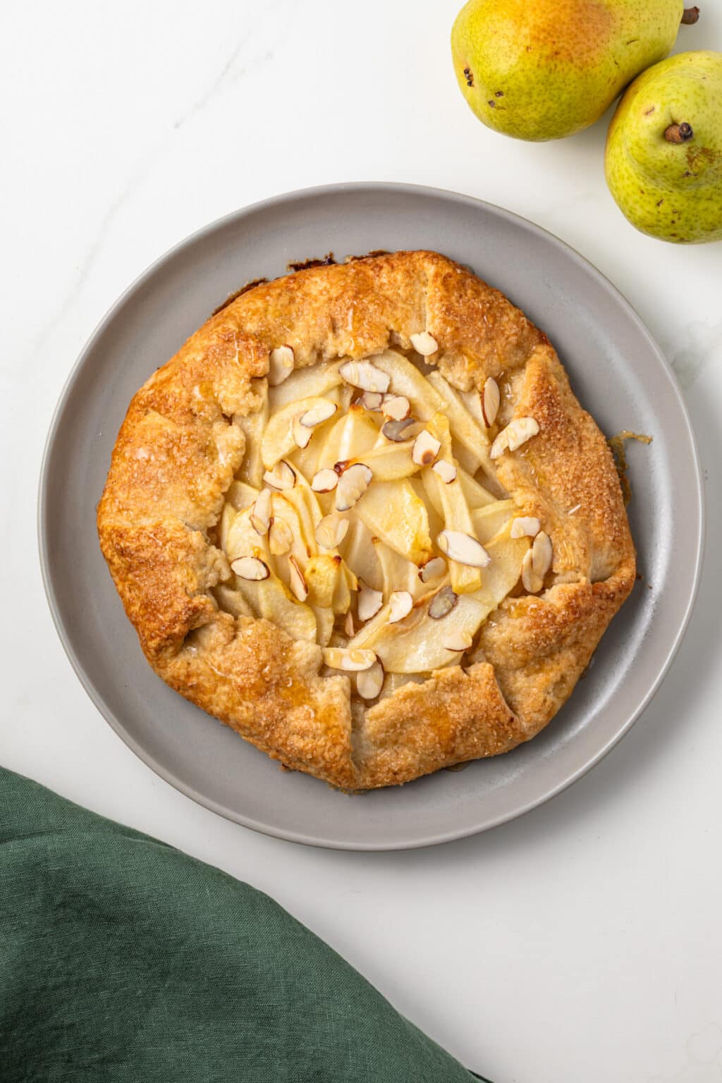 Pear Almond Crostata - Baked By An Introvert